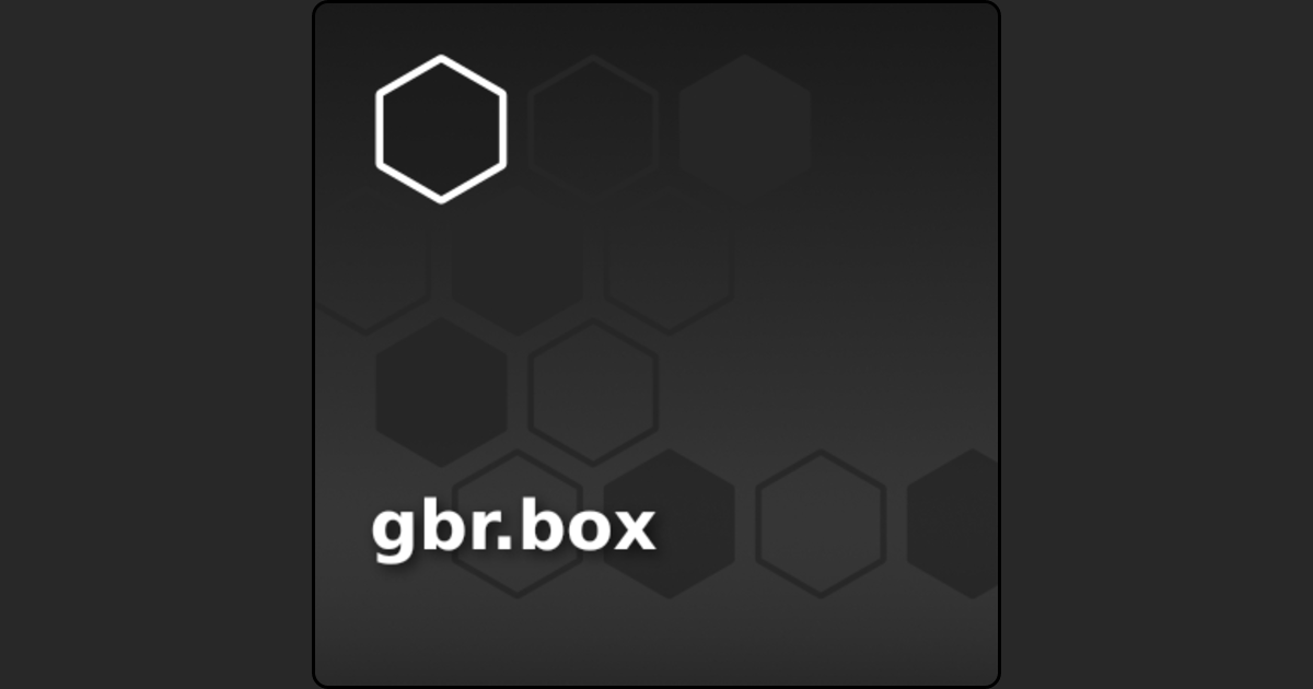 gbr.box - Profile | .box